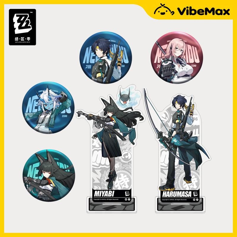 [ NEW⚡พร้อมส่ง] Zenless Zone Zero เข็มกลัดเหล็กเคลือบดีบุก สแตนดี้ ซีรี ...