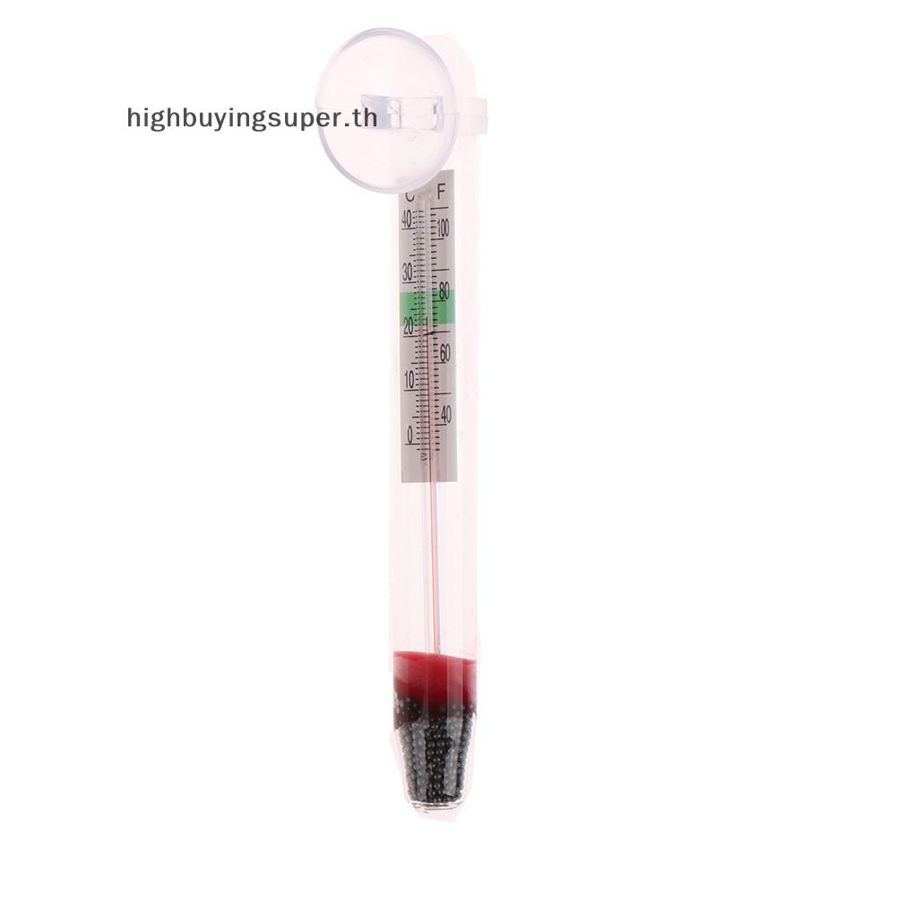 HRTH เครื่องวัดอุณหภูมิแก้วน้ําตู้ปลาพร้อมถ้วยดูด HRTH | Shopee Thailand