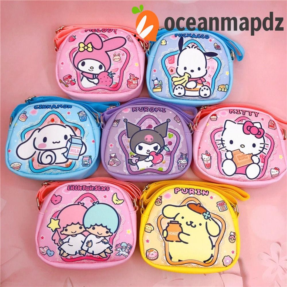 OCEANMAPDZ PU กระเป๋าสะพายข้าง, Five Pointed Star กระเป๋าสะพาย Kuromi พิมพ์สองด้าน, แบรนด์แฟชั่น ...