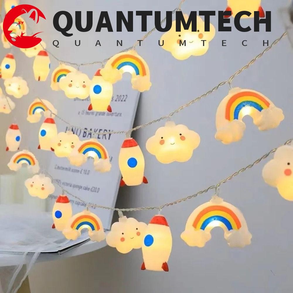QUANTUMTECH บรรยากาศ, Creative Cloud Star Rainbow LED String ไฟนางฟ้า, บรรยากาศแสงกันน้ํา ...
