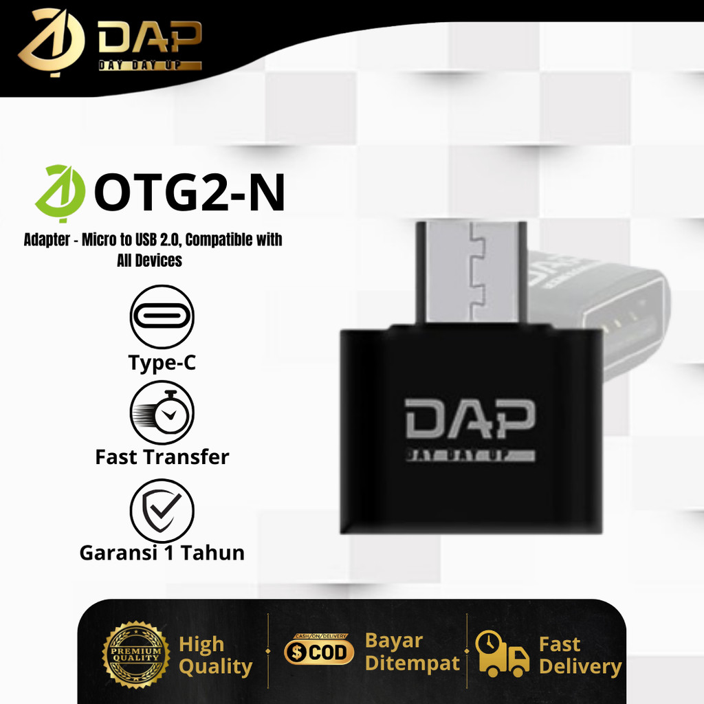 อะแดปเตอร์ Dap OTG2-N OTG – Micro to USB 2.0 เข้ากันได้กับอุปกรณ์ทั้งหมด - รับประกัน 1 ปีอย่าง ...