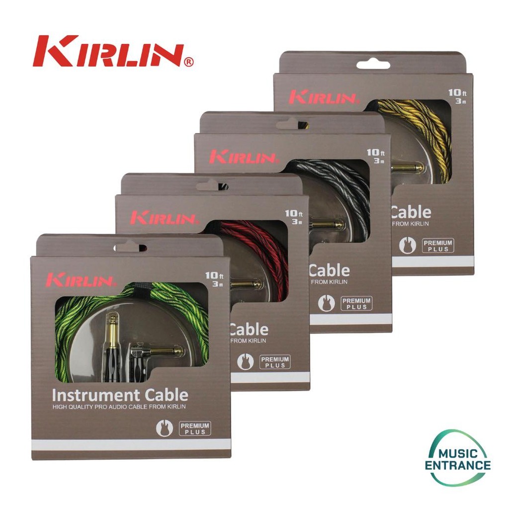 Kirlin IWB-202BFGL Premium Plus Instrument Cable สายแจ็ค 3 เมตร สาย ...