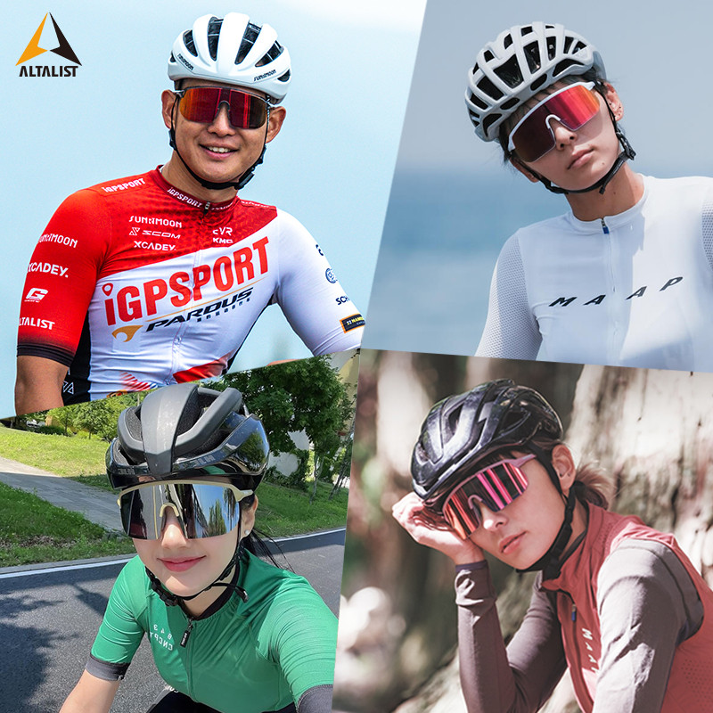 Altalist KAKU SP2 แว่นตาปั่นจักรยานความเร็วสูงมืออาชีพเคลือบกันลมเปลี่ยนสีสายตาสั้นแว่นตากันลม ...