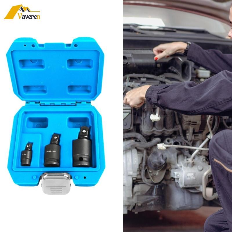 [Vaveren] 3x Impact Universal Joint Socket Set Wobble Socket Set 1/2 3/ ...