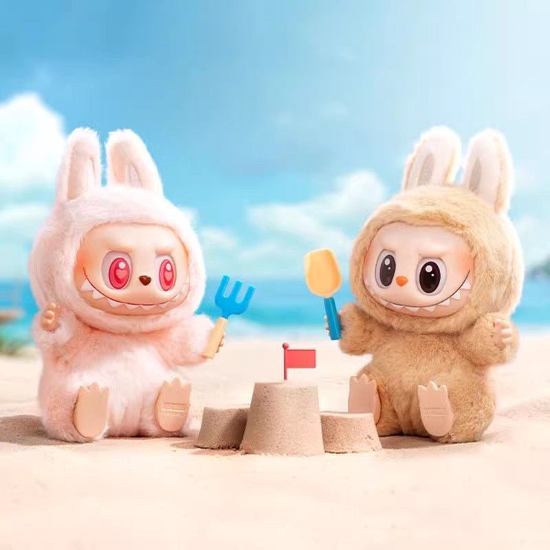 ของแท้ Spot-Bubble Mart labubu นั่งปาร์ตี้ Rab ไวนิลตุ๊กตากล่องตาบอดตอบ ...