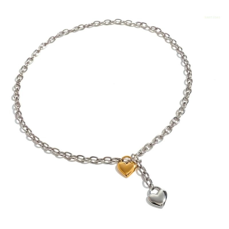 ซาน* สร้อยคอจี้หัวใจรักหรูหราในสแตนเลส Sturyd ชุบทอง | Shopee Thailand