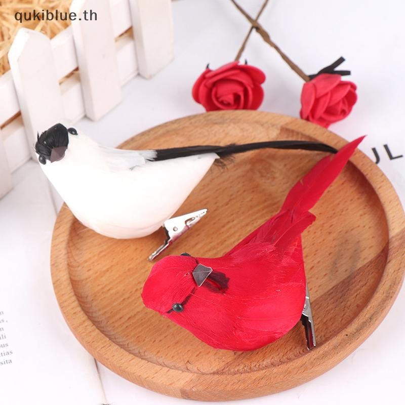 Qukiblue.th 1 ชิ้น นกปลอม ขนนกเทียม โฟม นกเขา ตกแต่งงานแต่งงาน เครื่องประดับสถานที่ ไทย | Shopee ...