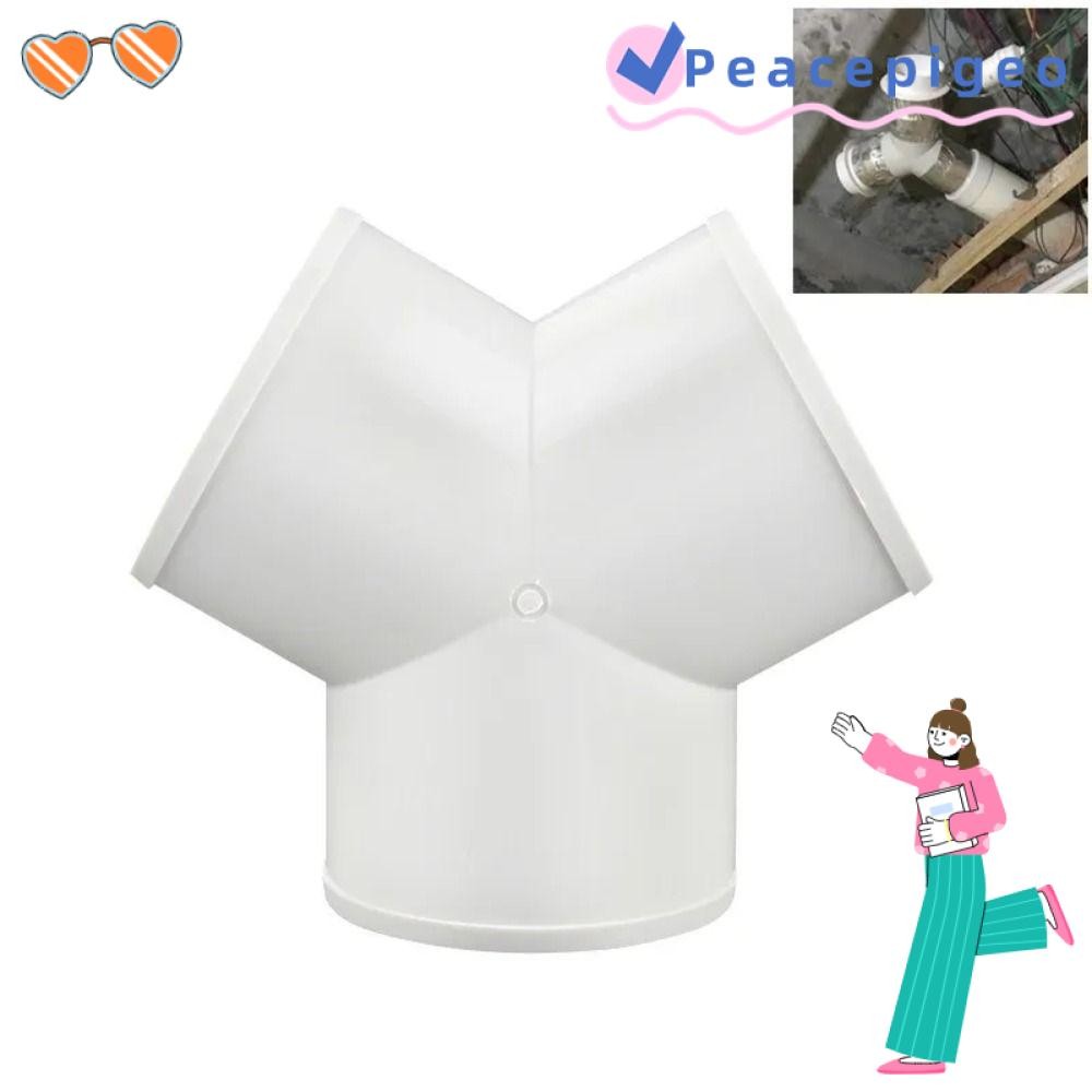 PEACEPIGEO ขั้วต่อท่อไอเสีย, PVC 100/150/200 มม. ข้อต่อท่อระบายอากาศอย่างรวดเร็ว, ทนทาน T/Y รูป ...