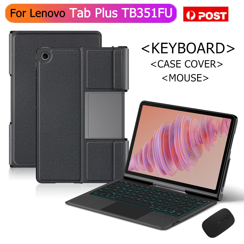 กรณีแป้นพิมพ์เรืองแสงสําหรับ Lenovo Tab Plus TB351FU 11.5 นิ้ว 2024 ทัช ...