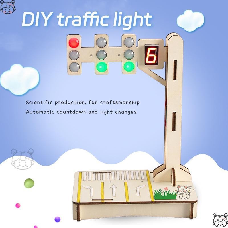 สัญญาณจราจรจราจรไฟจราจรการทดลองทางวิทยาศาสตร์ช่วยสอนวัสดุแพคเกจของเล่น ...