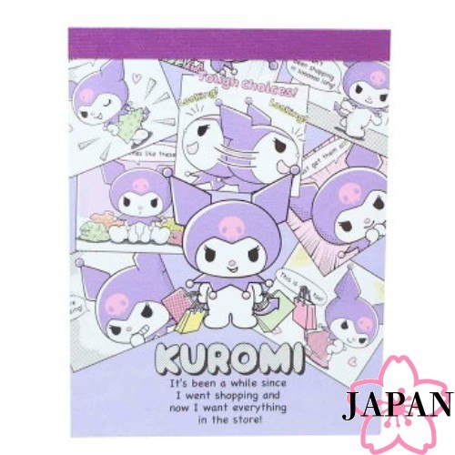 【Direct from Japan】Kuromi Mini Mini Memo Mini Memo K/U Comic Sanrio ...