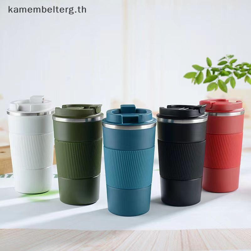 Kam 380ml 510ml ถ้วยกาแฟสแตนเลสแก้วเก็บความร้อน Garrafa Termica Cafe Copo Termico Caneca ลื่นรถ ...