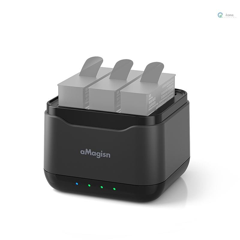 เครื่องชาร์จแบตเตอรี่ aMagisn AC21 พร้อมช่องแบตเตอรี่ 3 ช่องกล่องชาร์จ ...