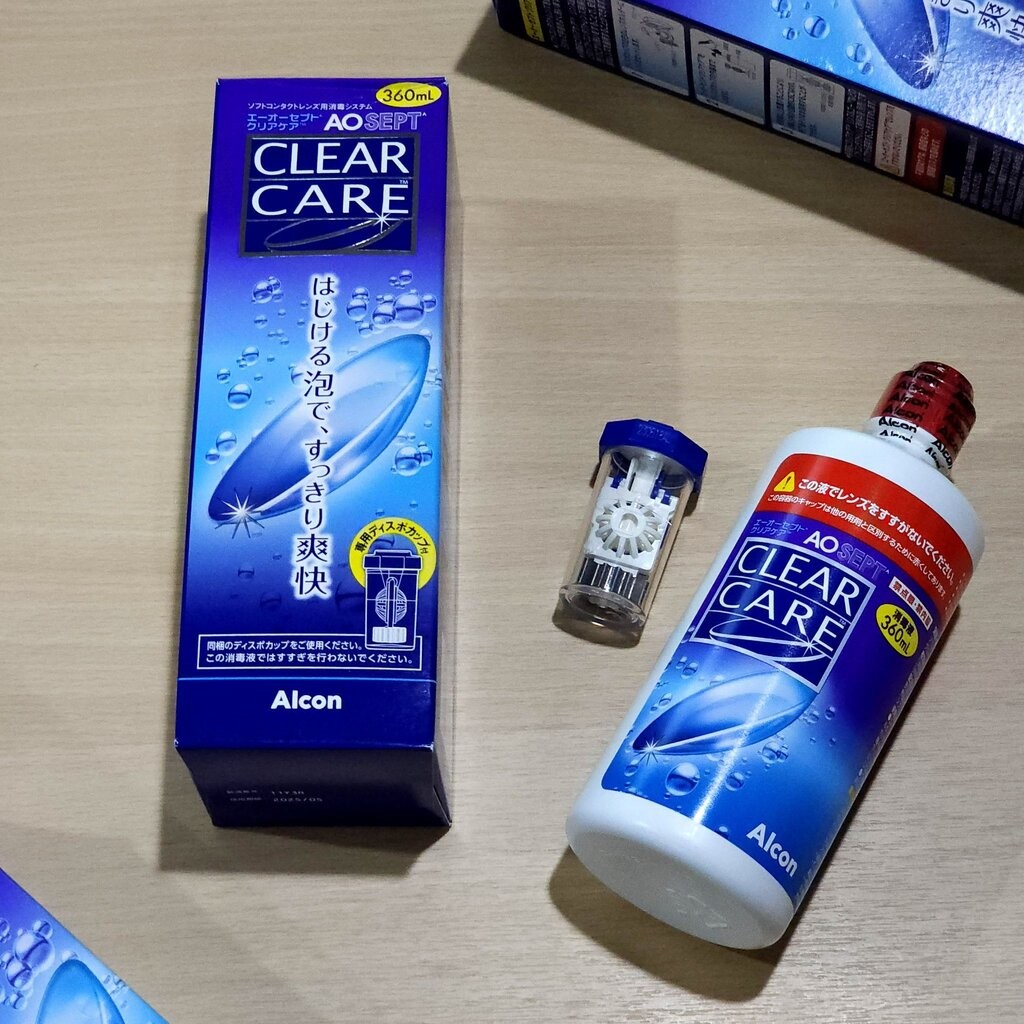 น้ำยาล้างคอนแทคเลนส์ AOSEPT Clear Care ขนาด 360 ml. มีตลับแช่คอนแทคแบบพิเศษ | Shopee Thailand