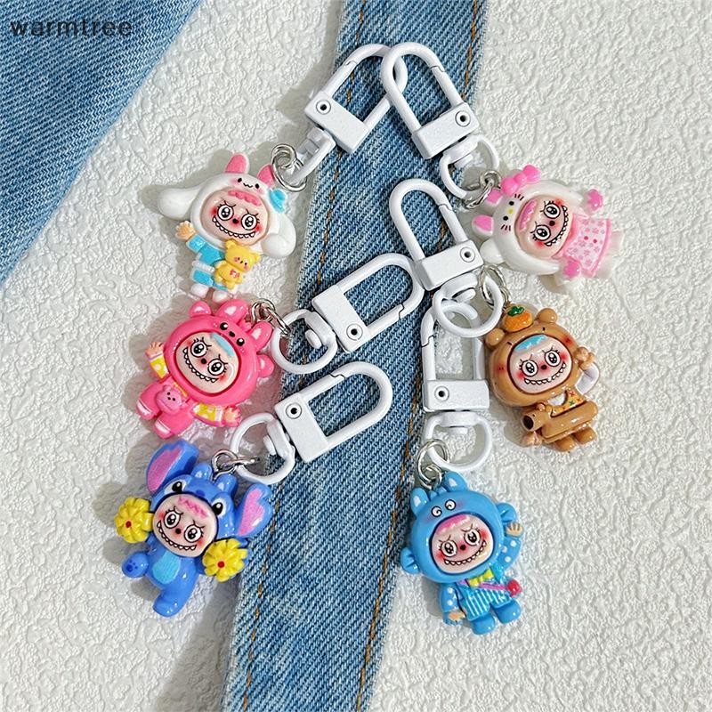 (warmtree) การ์ตูนน่ารัก Labubu จี้พวงกุญแจกระเป๋านักเรียนแขวนตกแต่ง ...
