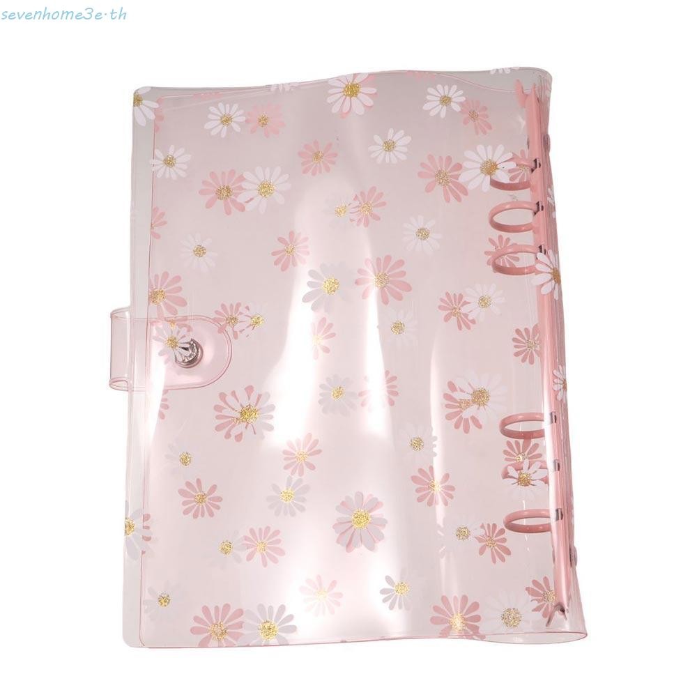 Sevenhome3e Daisy Notebook Binder Soft Shell โปร่งใส Journal Binder 6 ...