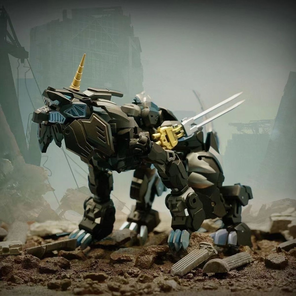 โมเดล Pangu PT-03B ผู้บัญชาการหน้าสิงโตปีศาจดำ โมเดลของเล่นที่สามารถเคลื่อนย้ายและแปลงร่างได้ ...