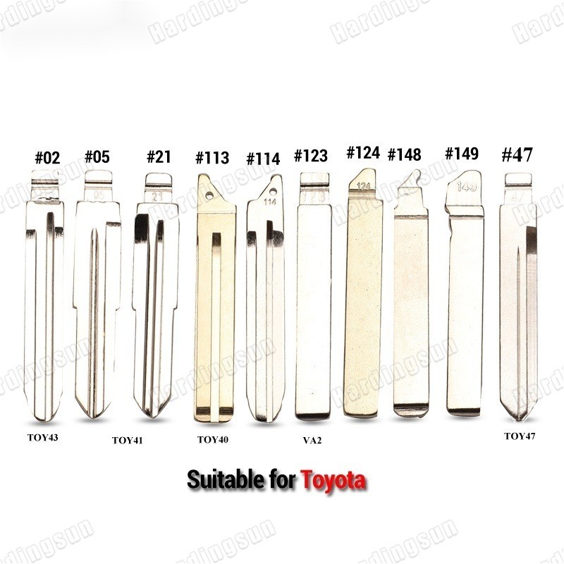 Flip Remote Key Blade ว่างเปล่าสําหรับ Toyota Camry Corolla Highlander ...