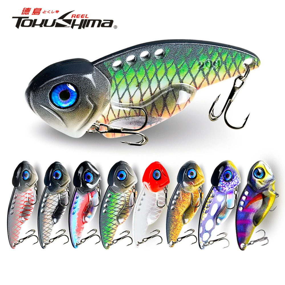โลหะ VIB Lure 7g 10g 15g 20g Sinking Casting Lure 3D การพิมพ์ช้อน Spinner Balancer Jig ความไวสูง ...