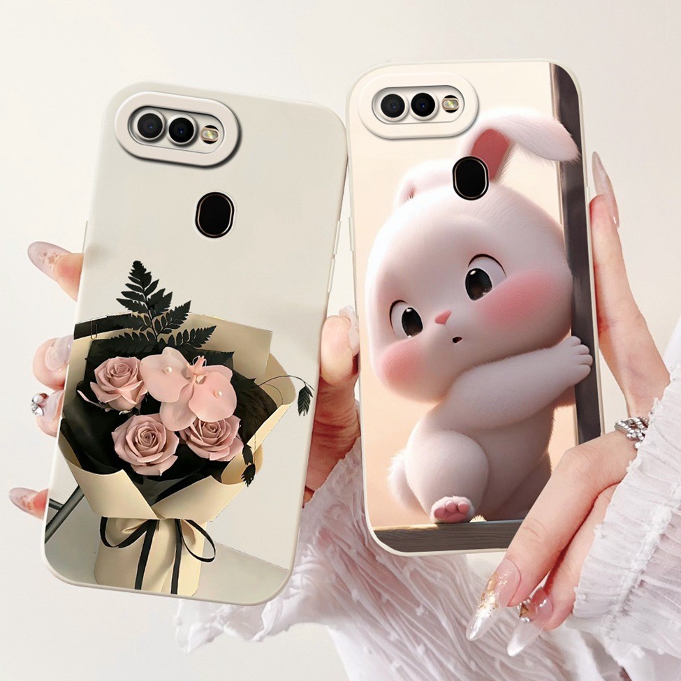 Oppo A12 CPH2083 CPH2077 กรณี Oppo A12s หรูหราแฟชั่นดอกไม้ Kawaii สาว ...