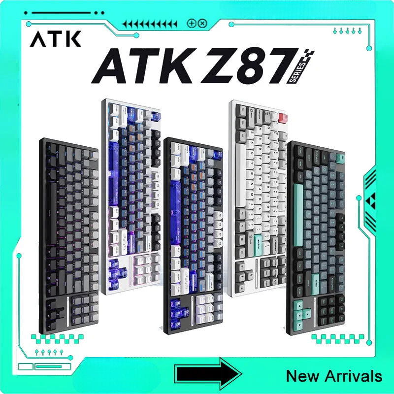 Atk Z87 PRO คีย์บอร์ดแบบกลไกกึ่งอลูมิเนียมอัลลอยด์บลูทูธไร้สายการสอบจําลองที่สาม 87Key | Shopee ...