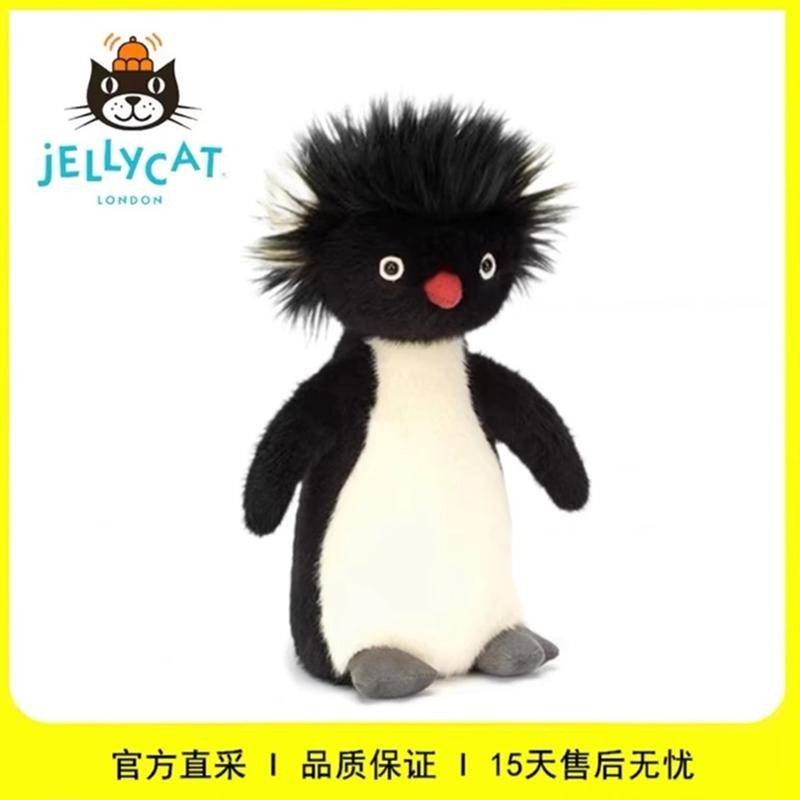 Jellycat Fried Penguin ของเล่นตุ๊กตาแท้ของอังกฤษ Ronnie Rock Jumping ...