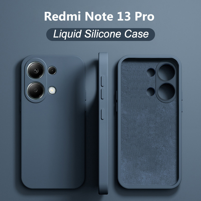 Redmi หมายเหตุ 13 Pro กรณีหรูหราสแควร์ซิลิโคนเหลวเคสโทรศัพท์สําหรับ Redmi หมายเหตุ 13 Note13 Pro ...