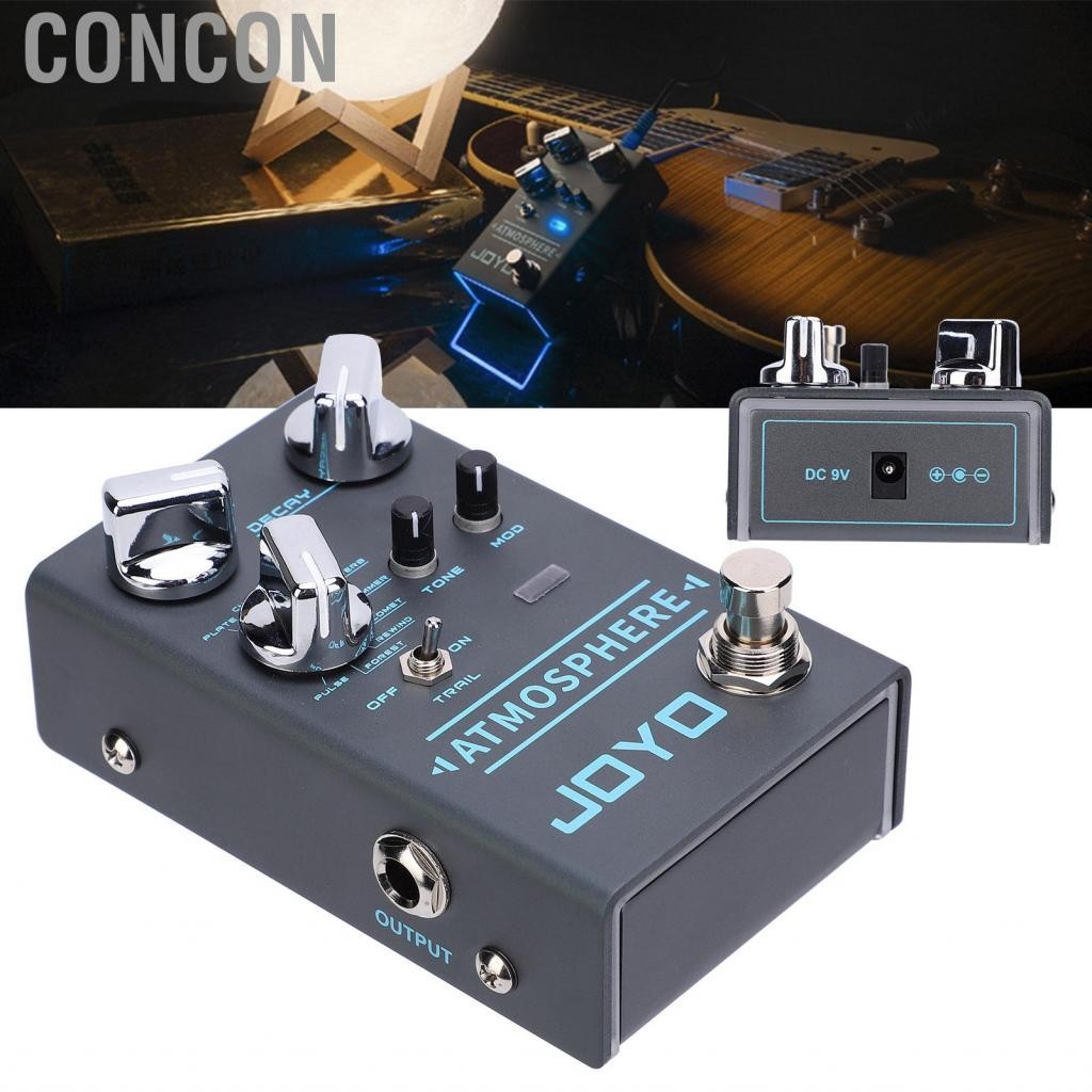 Concon Reverb Effect Pedal Guitar 9 Digital Ambiance Bypass สำหรับคนรัก ...