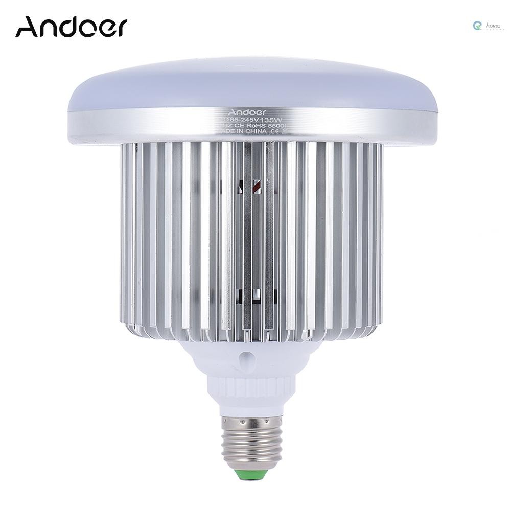 Andoer Photo Studio การถ่ายภาพ 135W หลอดไฟ LED 132 ลูกปัด 5500K E27 | Shopee Thailand