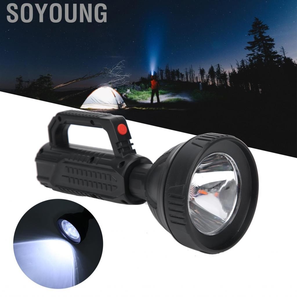 Soyoung กลางแจ้ง LED ไฟฉายมือถือ Super Bright Torchlight USB ชาร์จ Camp ...