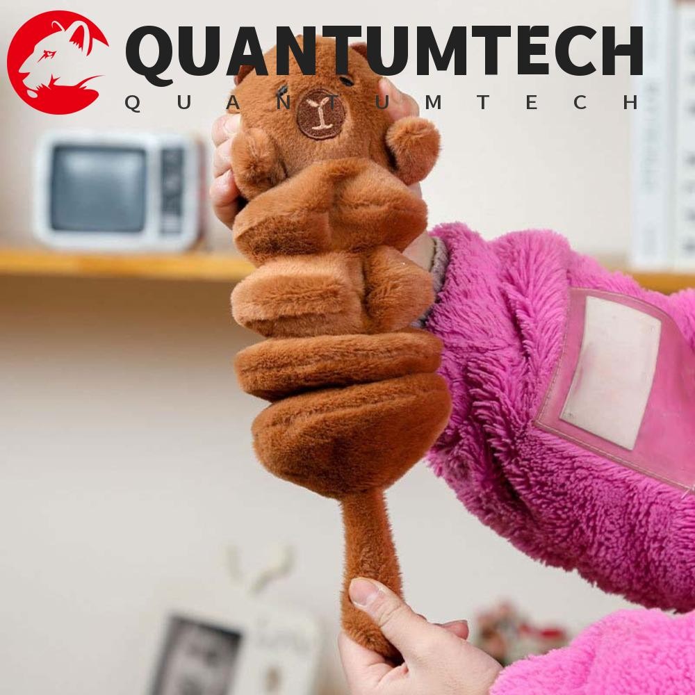 QUANTUMTECH จี้สัตว์ฤดูใบไม้ผลิ, กระต่ายนุ่ม Capybara Key แหวน, Creative หมู Furry Bow การ์ตูน ...