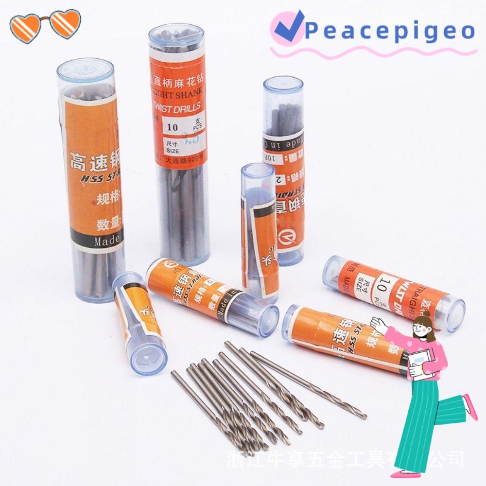PEACEPIGEO ดอกสว่านบิด, ดอกสว่านเหล็กความเร็วสูงขนาดเล็ก, เครื่องมือช่างก้านตรงแข็งไม้ | Shopee ...