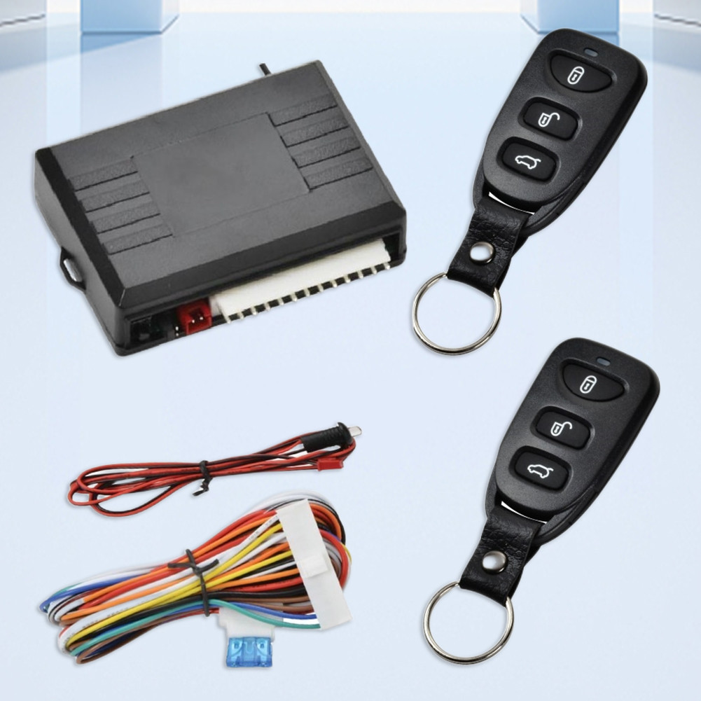 Auto Remote Central Kit 12V Car Door Lock 315MHz พร้อมไฟ LED ระบบเตือน ...