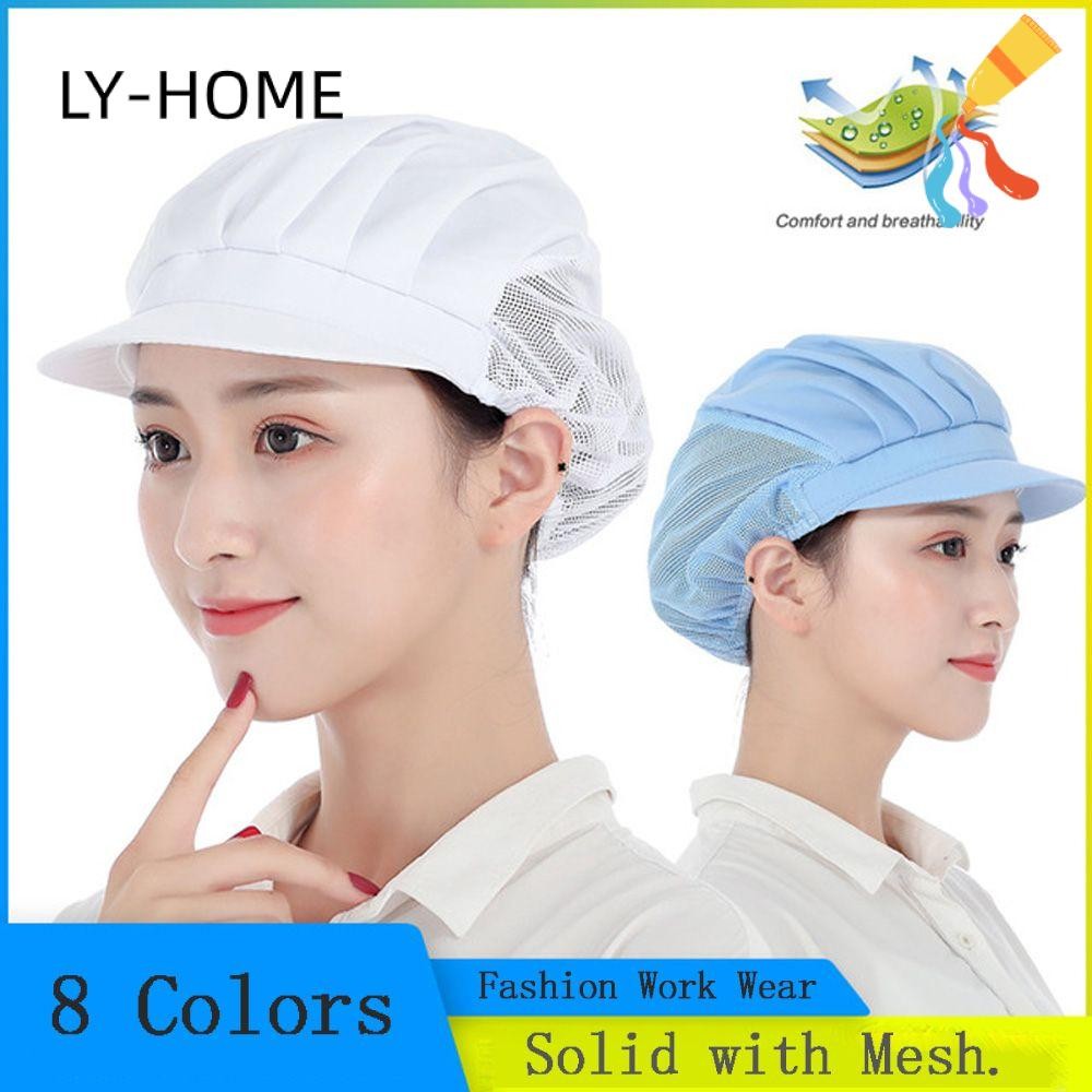 LY Cook หมวกหม้อหุงข้าวโรงแรมร้านอาหารโรงอาหารผมตาข่าย | Shopee Thailand