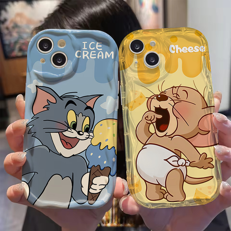 แอนิเมชั่น Tom และ Jerry โทรศัพท์นุ่มสําหรับ VIVO iQOO 12 11 Z9 Z9x Lite Z7x Pro 4G 5G ฝาครอบ ...