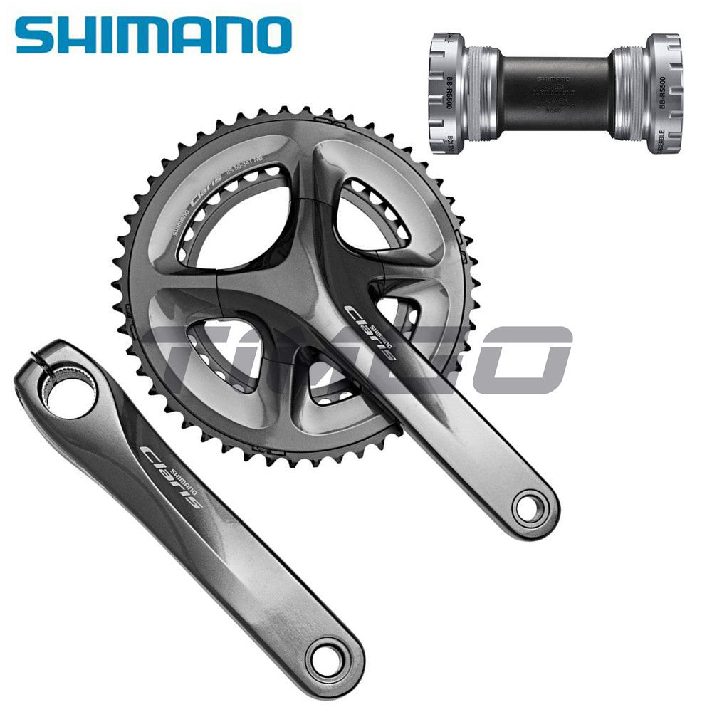 Shimano Claris FC-R2000 Road Bike 28 Speed Crankset Hollowtech II 50 ...
