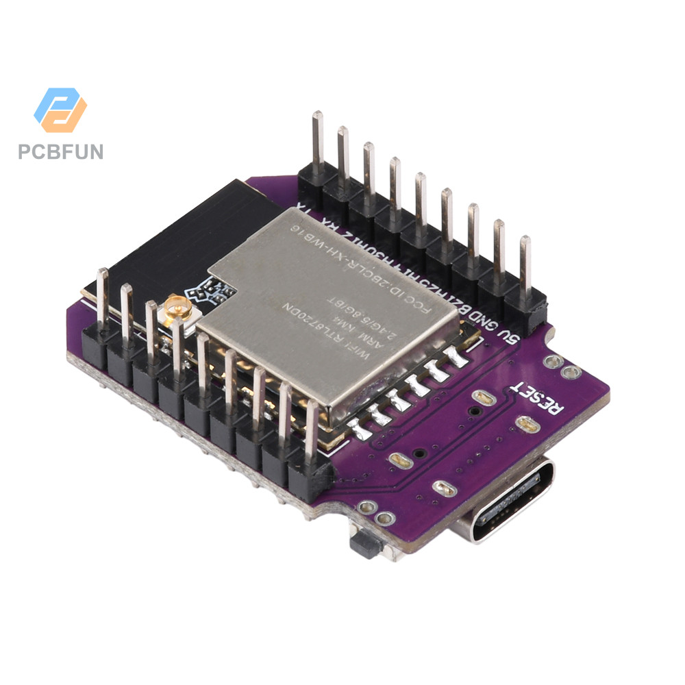 Pcbfun BW16 บอร์ดพัฒนา Rtl8720Dn Dual Band Wifi บลูทูธ Ble โมดูล Ch340 ...