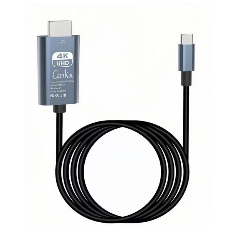 สายฉายภาพ Typec เป็น HDMI สําหรับโทรศัพท์มือถือ คอมพิวเตอร์ แท็บเล็ต จอ ...