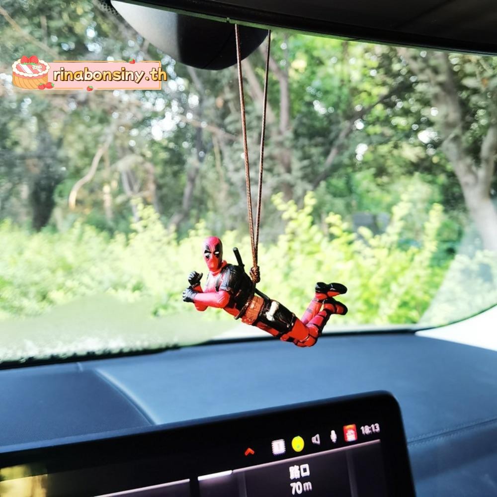 Rinabonsiny เครื่องประดับรถยนต์, ฟิกเกอร์อนิเมะ Deadpool, โมเดลการ์ตูน ...