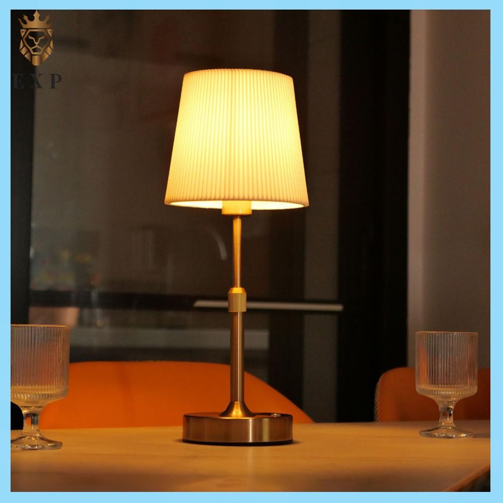 [explosion1.th] โคมไฟตั้งโต๊ะโลหะ LED ไร้สาย USB ชาร์จ 5200mAh Night Light Touch Control ...