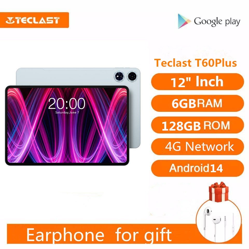 Teclast T60 Plus 12 นิ้ว Helio G88 6769 CPU Call 6GB + 128G Android 14 | Shopee Thailand