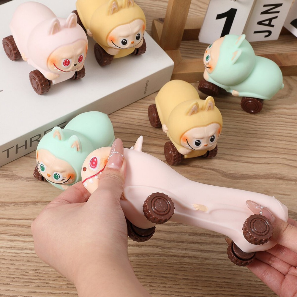 Labubu Stretch Car Decompression Toy Creative Cute Children Labubu Sand ...