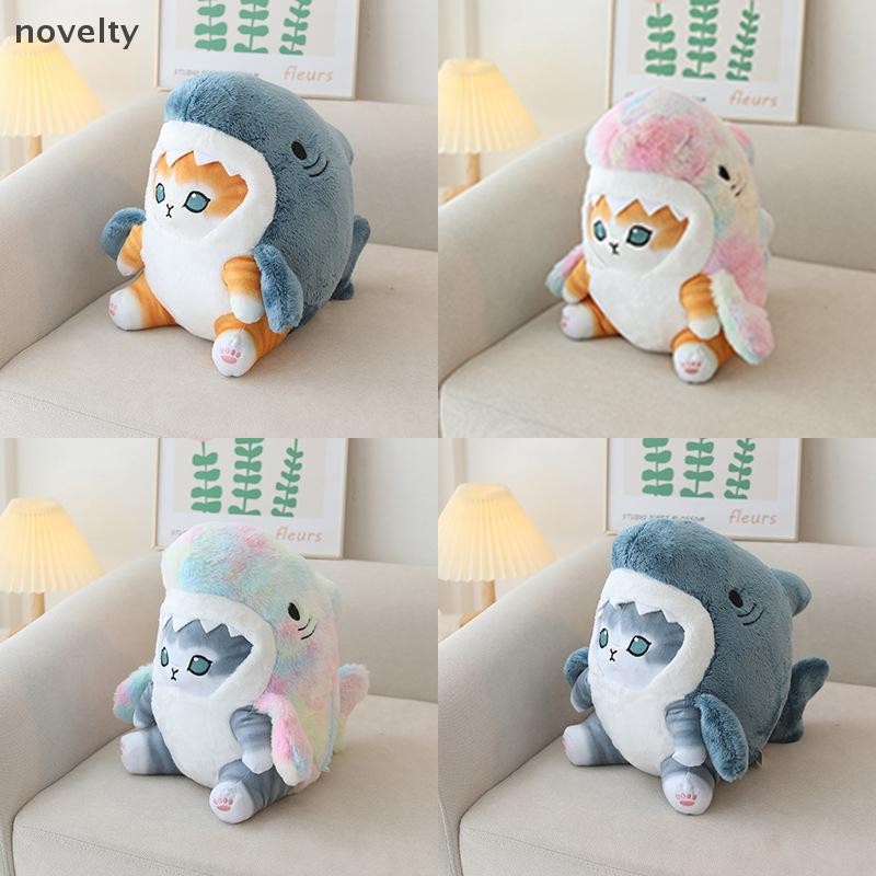 Nly Kawaii Shark Cat Plush Soft Plush ตุ๊กตาสัตว์ Shark Cat & Fool ...