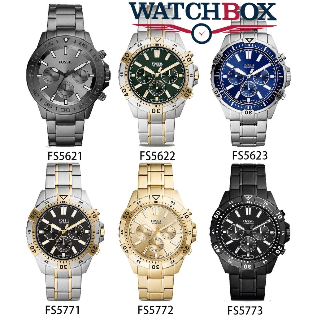 ในสต็อก ในสต็อก Garrett Chronograph นาฬิกาสแตนเลส FS5621 FS5622 FS5623 ...