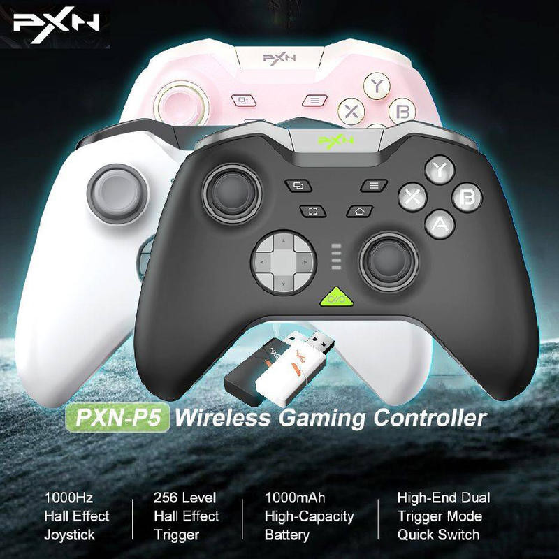 Pxn P5 ไร้สาย 2.4G บลูทูธ Gaming Controller Hall Effect จอยสติ๊ก Gamepad สําหรับ Nintendo Switch ...