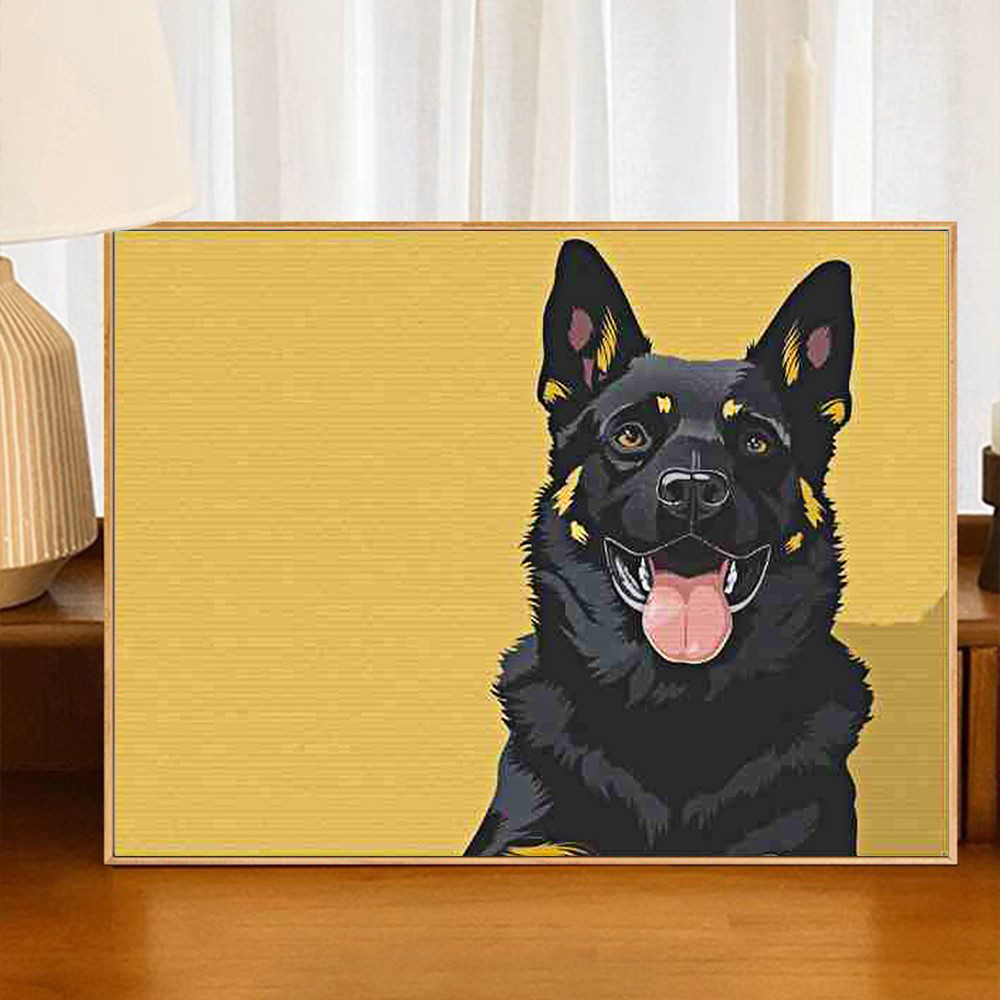 【ORFON】30×40cm ระบายสีตามตัวเลข/ภาพวาด/ภาพวาดผ้าใบ/สัตว์เลี้ยงสุนัข Avatar/ระบายสีตามตัวเลข Diy ...