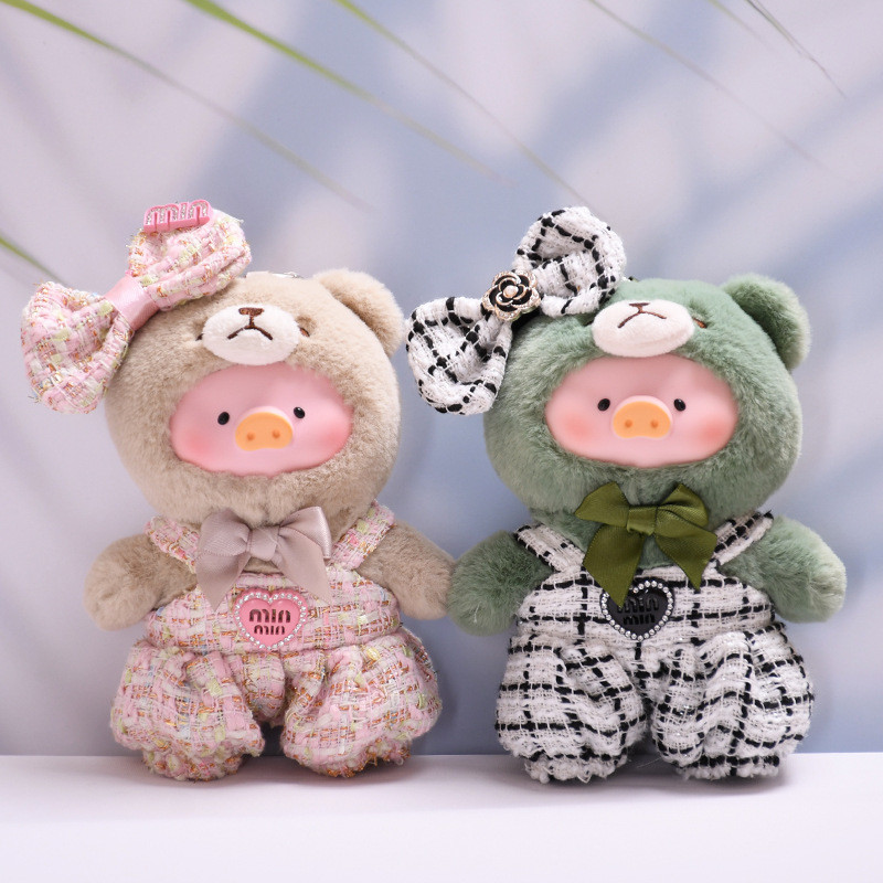 Teddy Lulu Clothes ชุดกิ๊บ จั๊มสูทลายสก๊อตสีดําสําหรับอุปกรณ์เสริม ...
