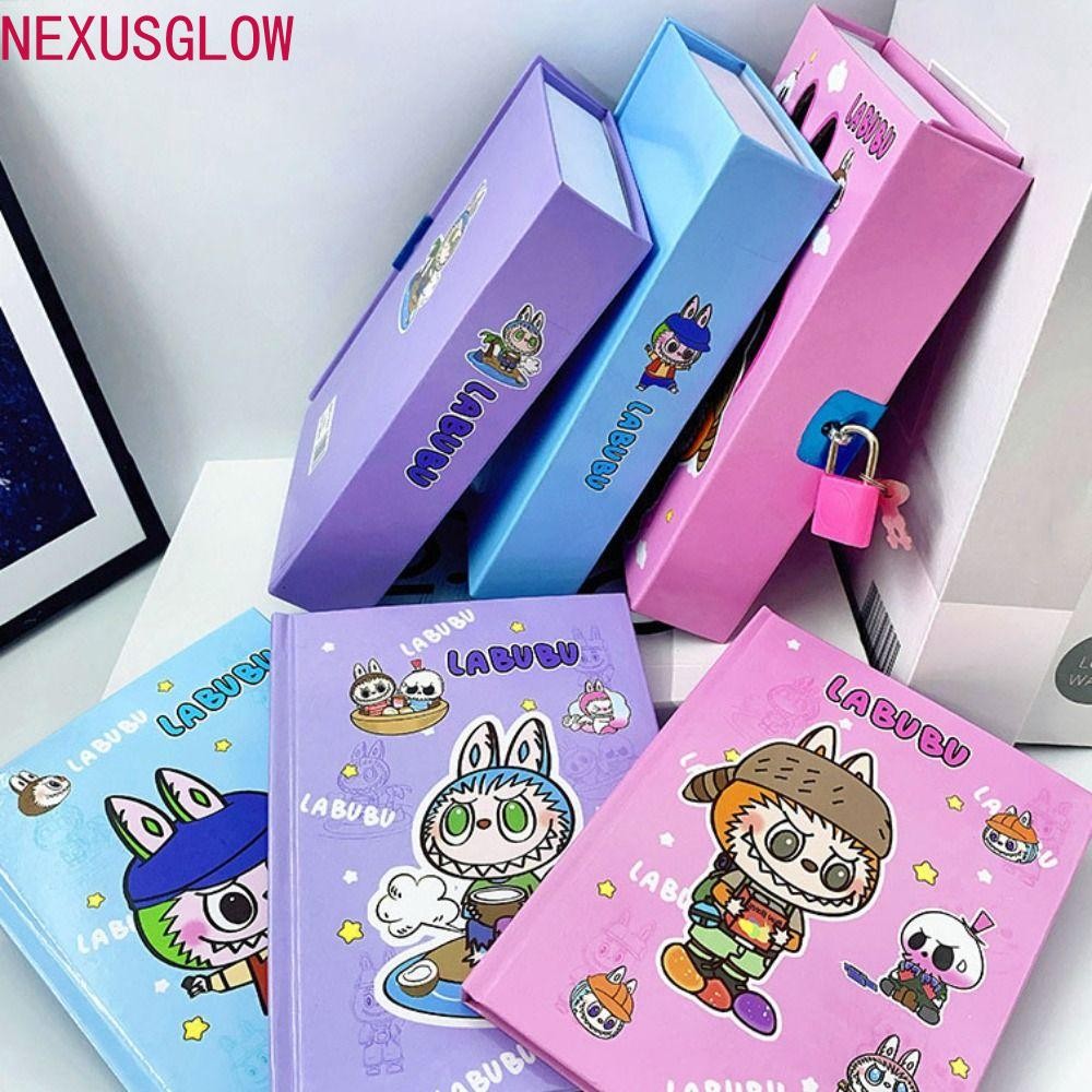 Nexusglow Labubu Diary Notepad, A6 Color Page Labubu Mini Notebook ...