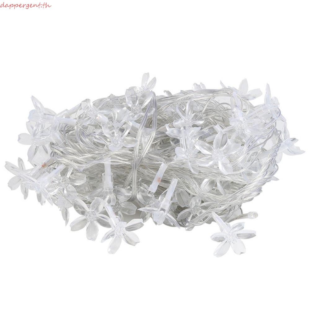 DAPPERGENT ไฟ LED นางฟ้า, 10 ม. ชาร์จ USB Cherry Blossom String ไฟ, งานแต่งงานกันน้ําดอกไม้ไฟ 80 ...