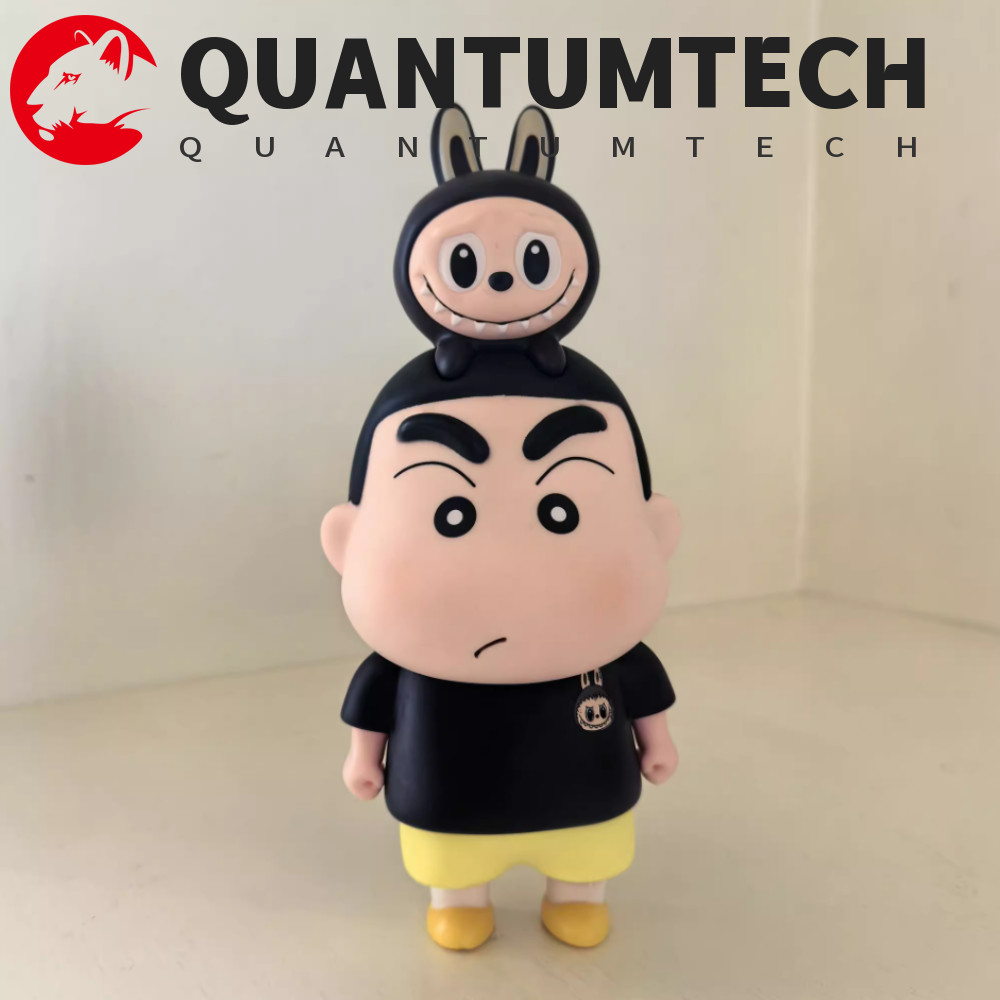 QUANTUMTECH Labubu Crayon Shin-Chan รูป,รูปปั้นตกแต่งโต๊ะ Crayon Shin-Chan Labubu รุ่น,ตัวเลขการ ...